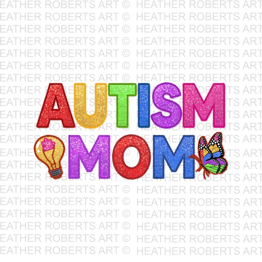 Autism Mom PNG: Awareness Sublimation Design (digital Download) - Etsy