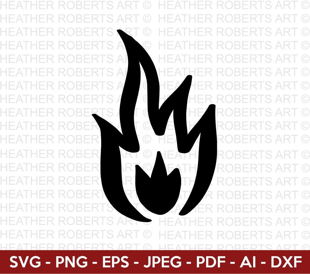 Fire SVG, Flame SVG, Fire Flame SVG, Black Fire Svg, Flame Clipart ...
