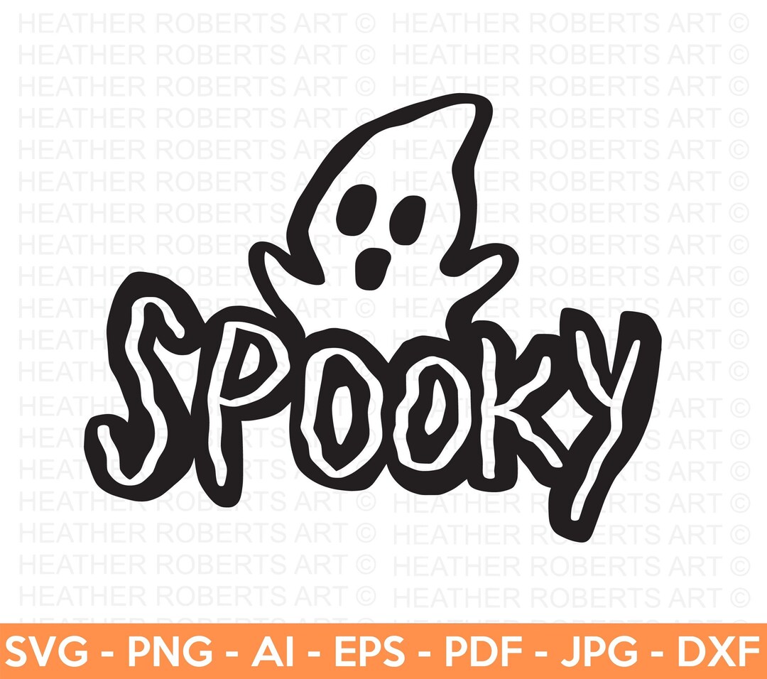 Spooky SVG, Cute Halloween SVG, Halloween Shirt Svg, Ghost Svg ...
