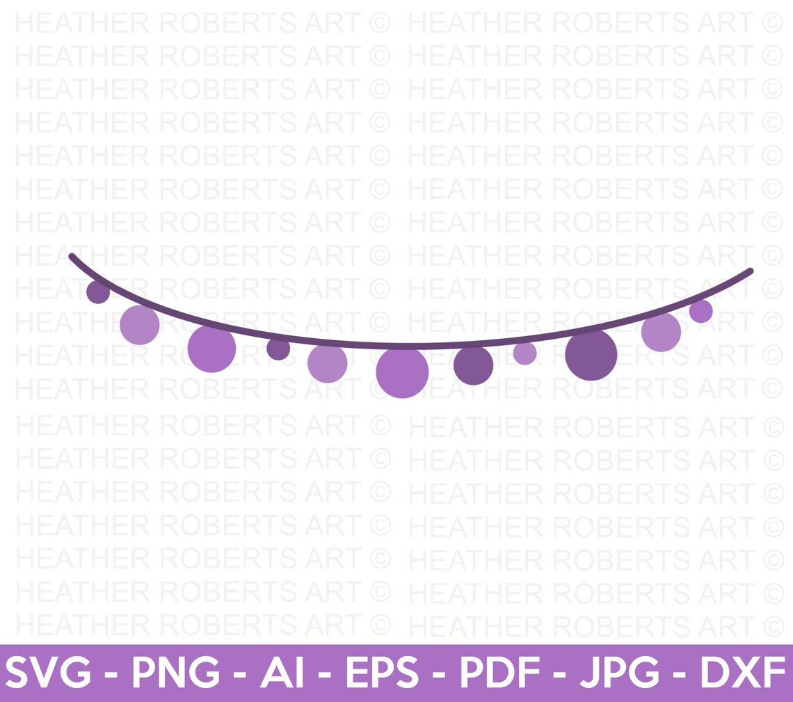 Purple Circle Banner SVG Banner SVG Birthday SVG Birthday - Etsy