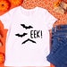 Eek SVG, Bat SVG, Creepy Svg, Halloween Shirt Svg, Scary Svg, Hand ...