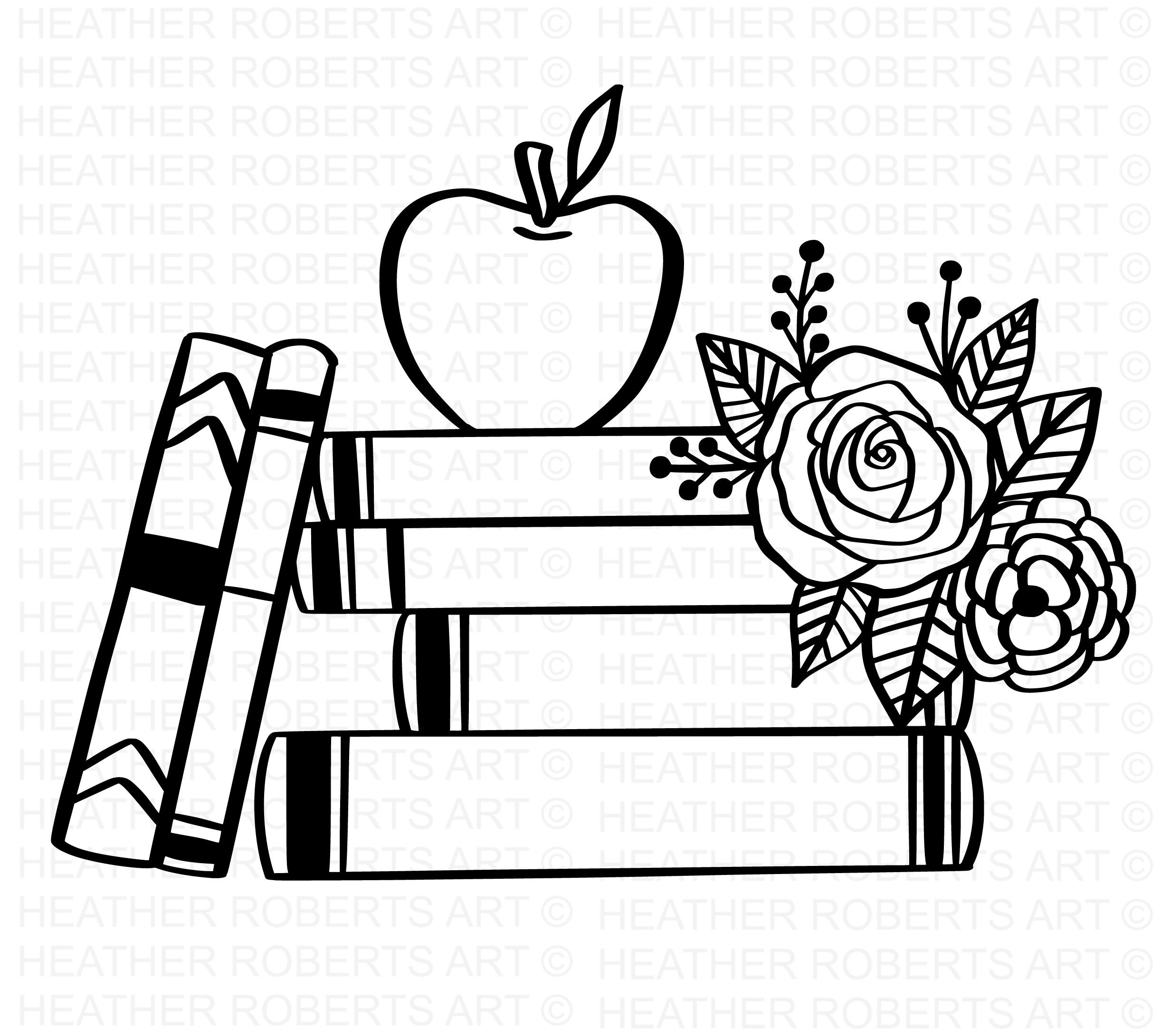 Teacher Monogram SVG Teacher Sign SVG Teacher SVG Book Svg | Etsy