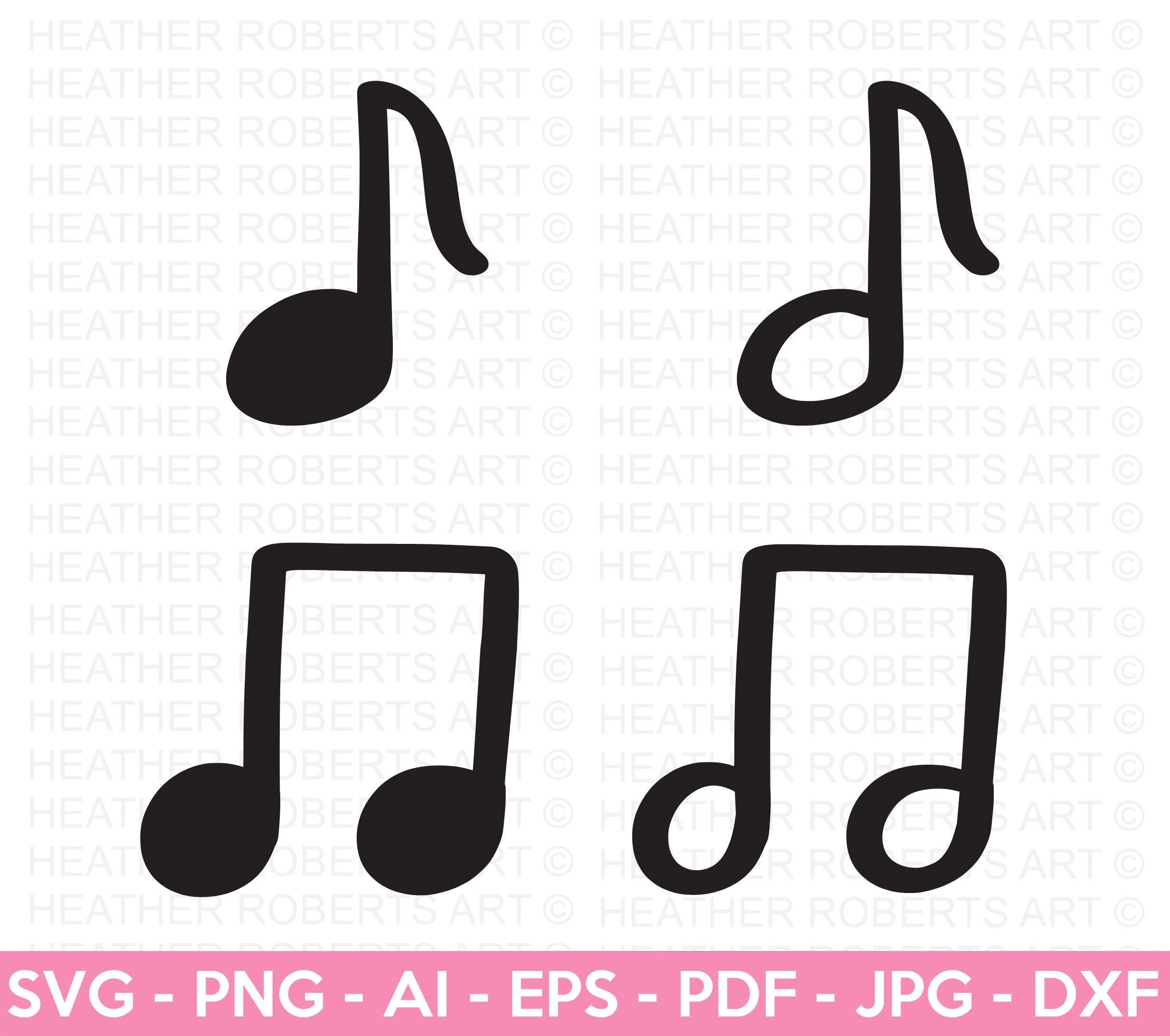 Musical Notes SVG Bundle, Music Notes SVG, Music Icons Svg, Music SVG ...
