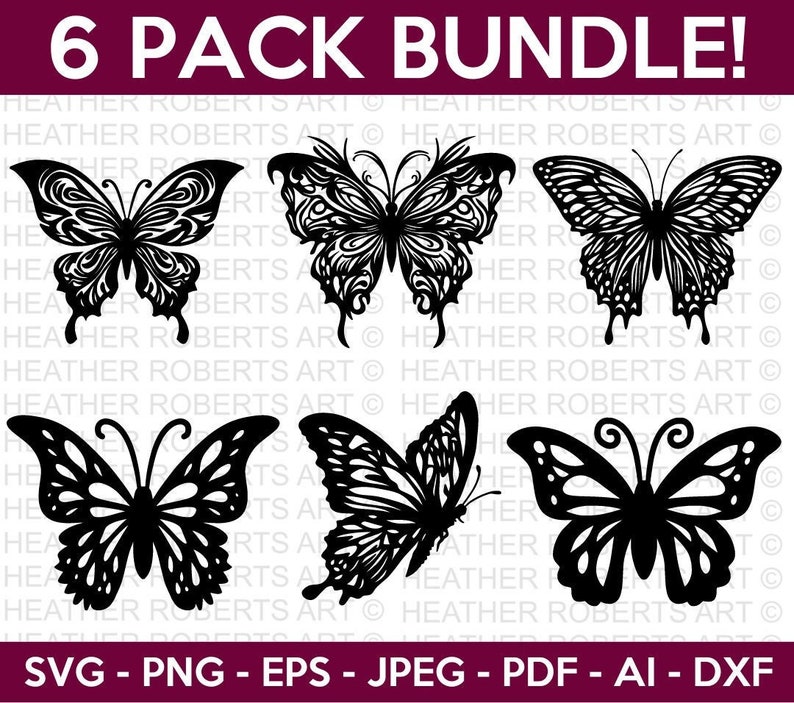 Butterfly Mini Svg Bundle Buttefly Svg Doodle Butterfly Svg - Etsy