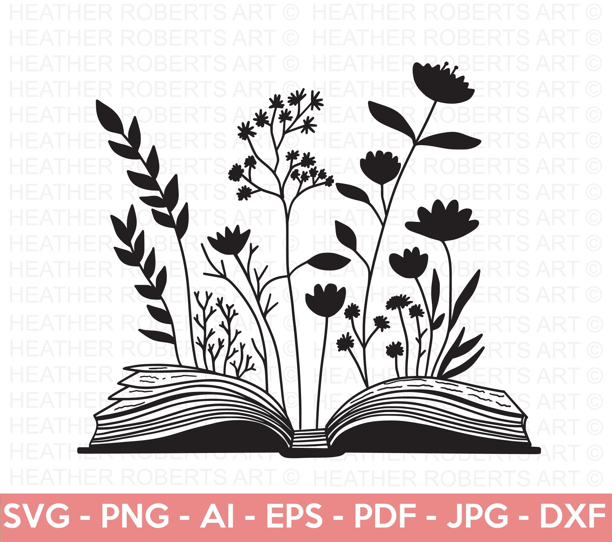 Libro floral SVG Libro SVG Profesor SVG Lectura svg - Etsy México Libro floral SVG Libro SVG Profesor SVG Lectura svg - Etsy México