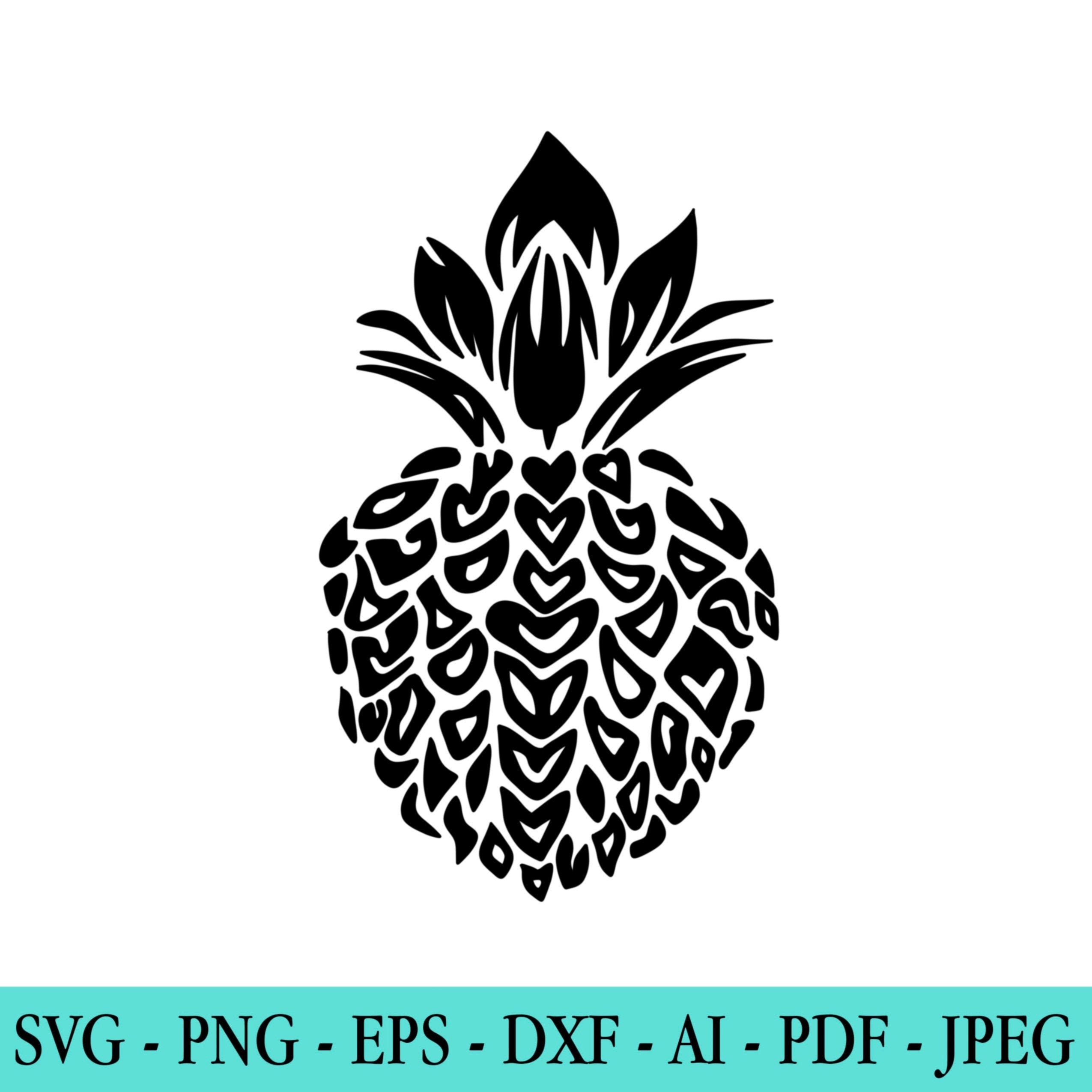 Pineapple SVG Pineapple Fruit Svg Clipart Monogram SVG - Etsy