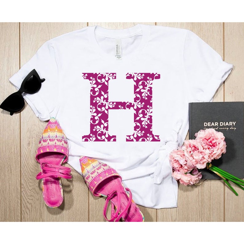 Floral Monogram Alphabet and Numbers SVG Flower Monogram - Etsy