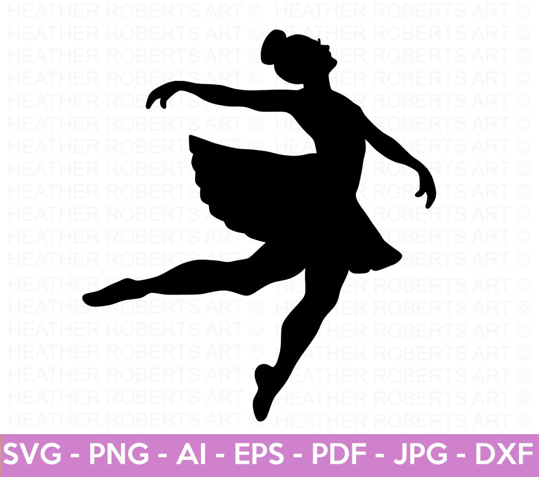 Ballerina SVG, Ballet Dancer SVG, Ballet Dancer Silhouette Svg, Ballet ...