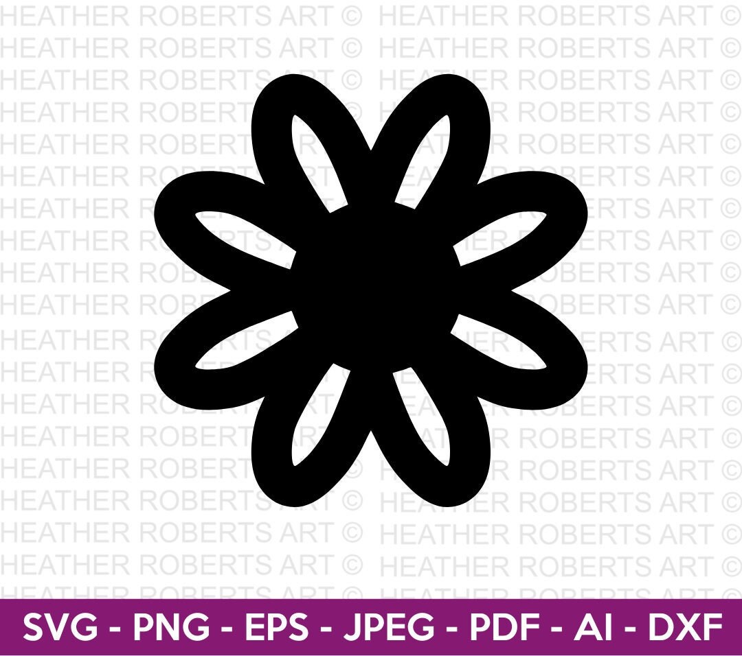 Flower SVG, Flower Decoration SVG, Flower Outline Svg, Floral Svg ...