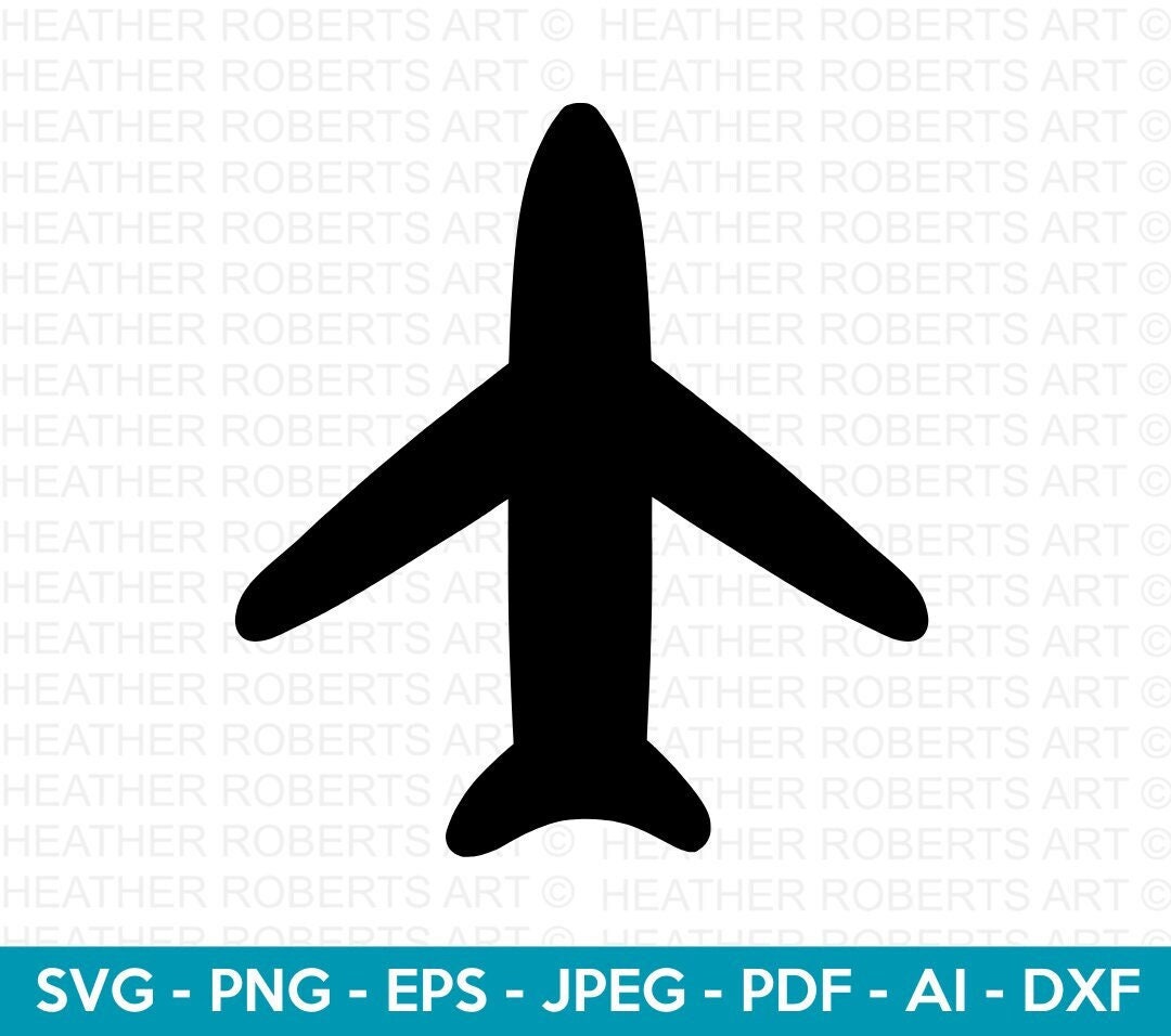 Airplane Silhouette SVG, Travel SVG, Vacation SVG, Airplane Svg, Plane ...