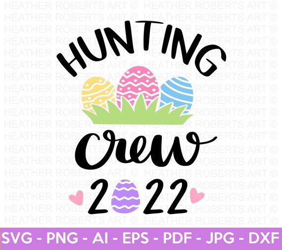 Easter Hunting Crew SVG Happy Easter SVG Easter Bunny SVG - Etsy