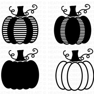 Pumpkin Patterns SVG Bundle, Pumpkin SVG, Pumpkin Vector, Halloween Svg ...