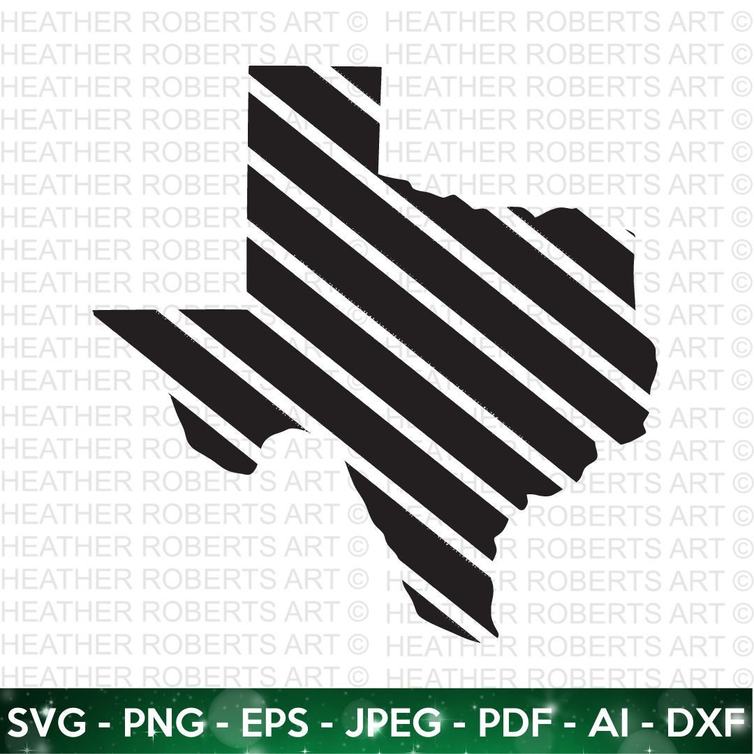 Texas Diagonal Stripe SVG: Clipart Cut File (digital Download) - Etsy ...