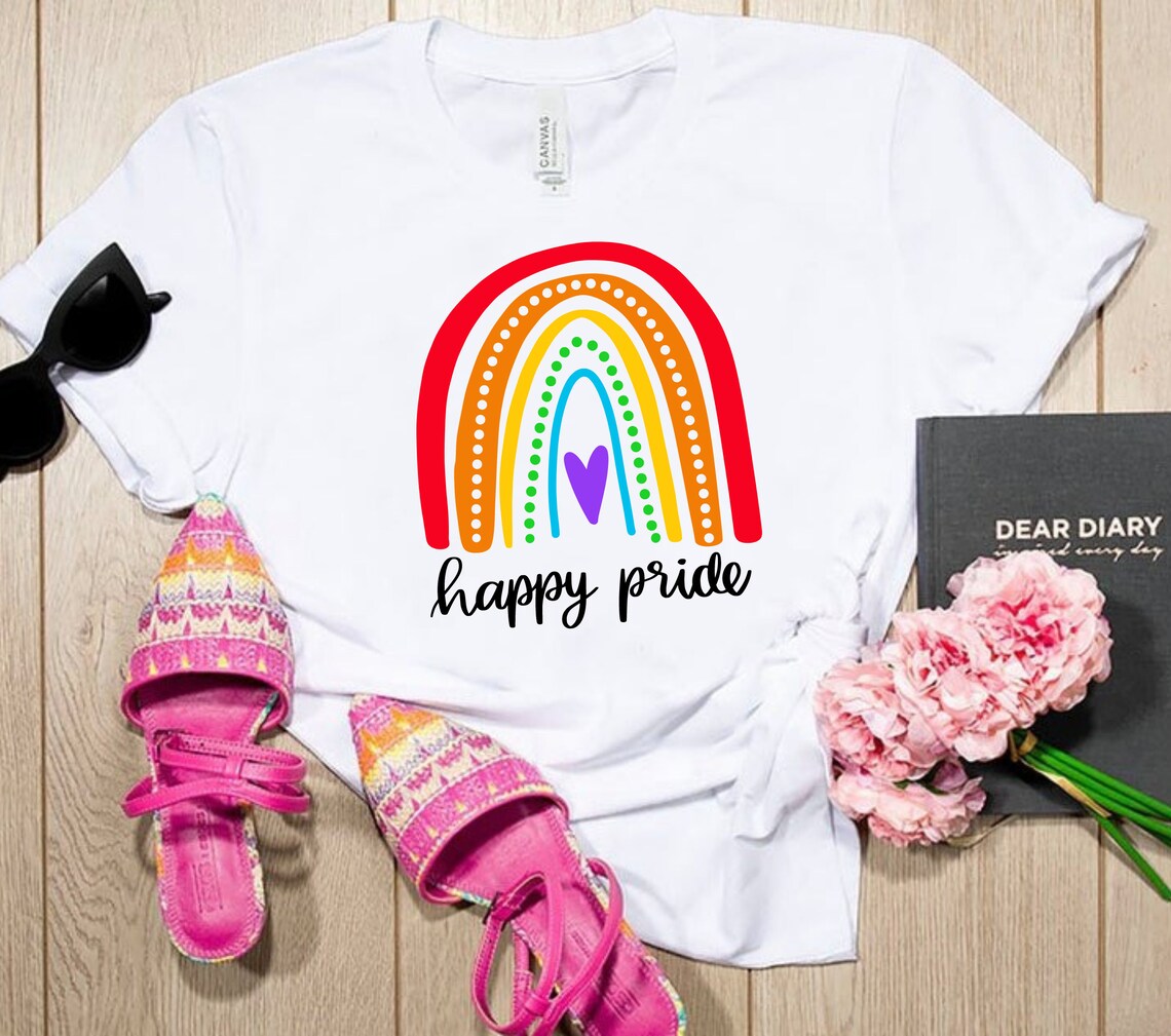 Happy Pride Rainbow SVG LGBTQ SVG Gay Svg Pride Svg - Etsy