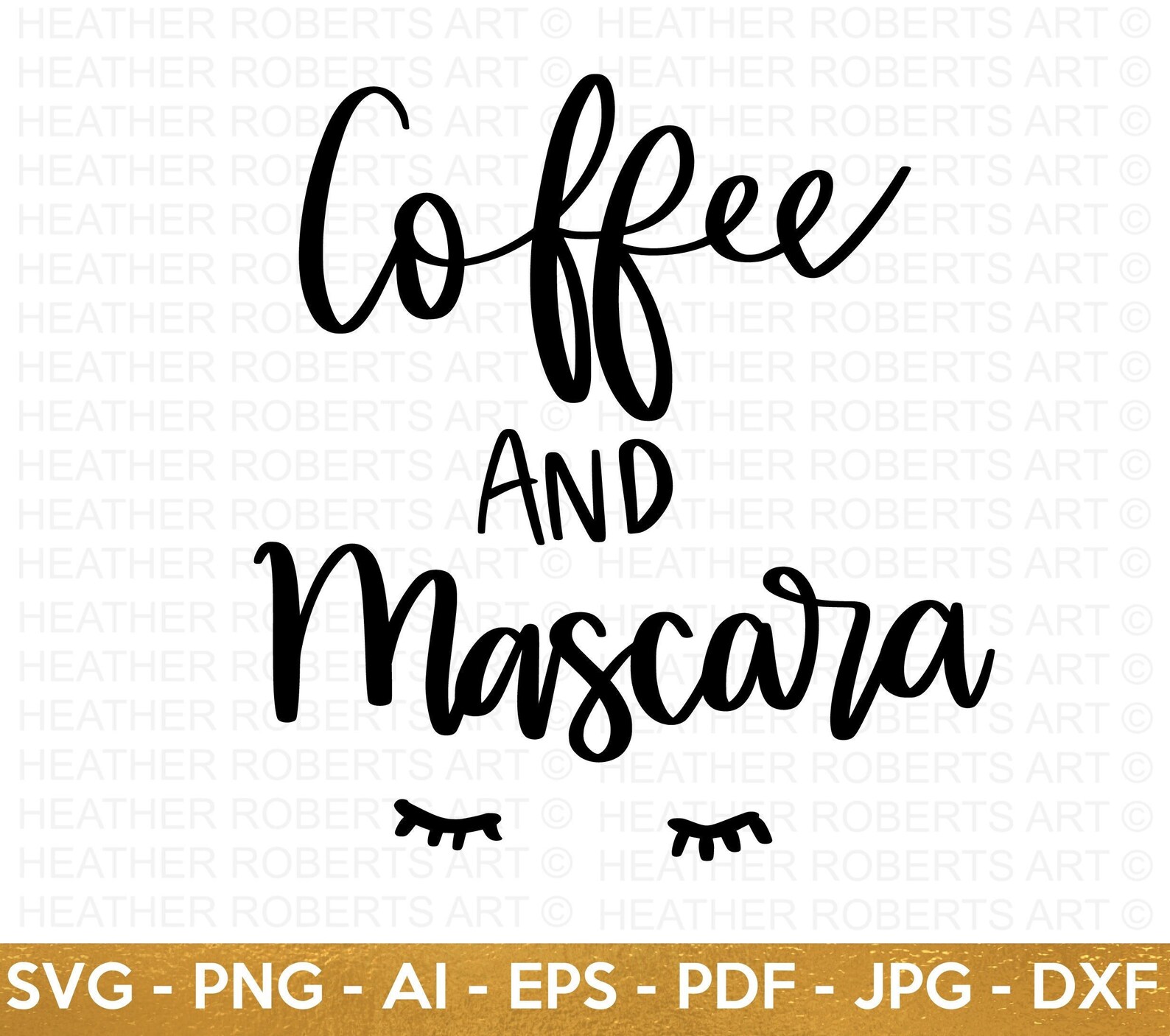 Coffee and Mascara SVG Coffee SVG Mascara Svg Coffee Lover - Etsy
