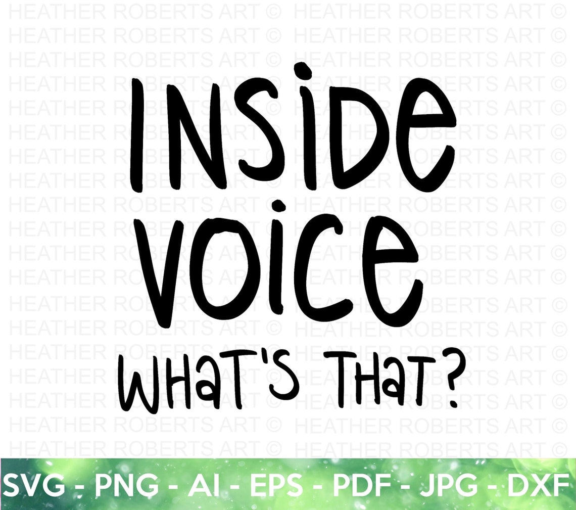 Inside Voice SVG Funny Kids SVG Cool Kids Svg Onesies Svg - Etsy