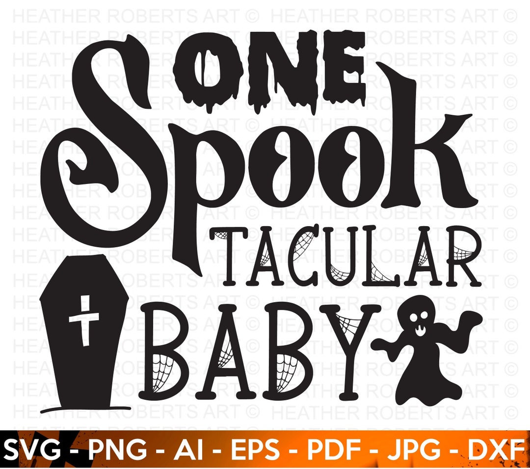 Spooktacular Baby Halloween SVG: Ghost Vibes, Cricut Cut File - Etsy