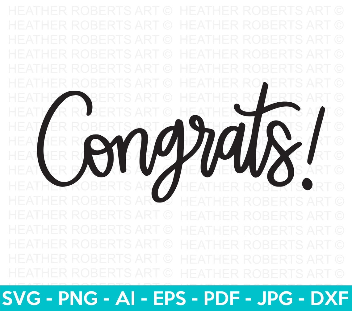 Congrats SVG Congratulations Svg Celebrate Svg - Etsy Canada