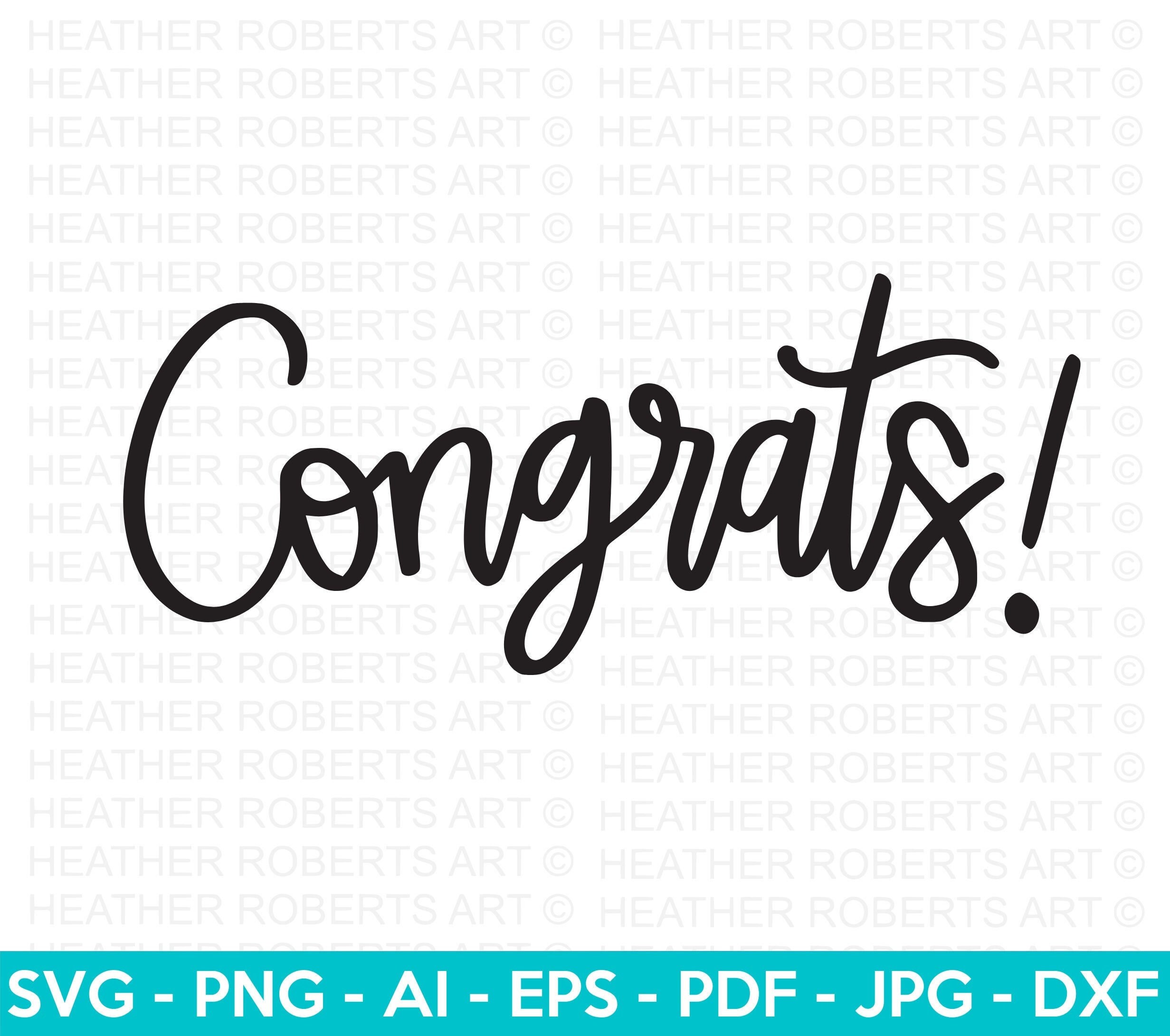 Congrats SVG Congratulations Svg Celebrate Svg - Etsy Canada