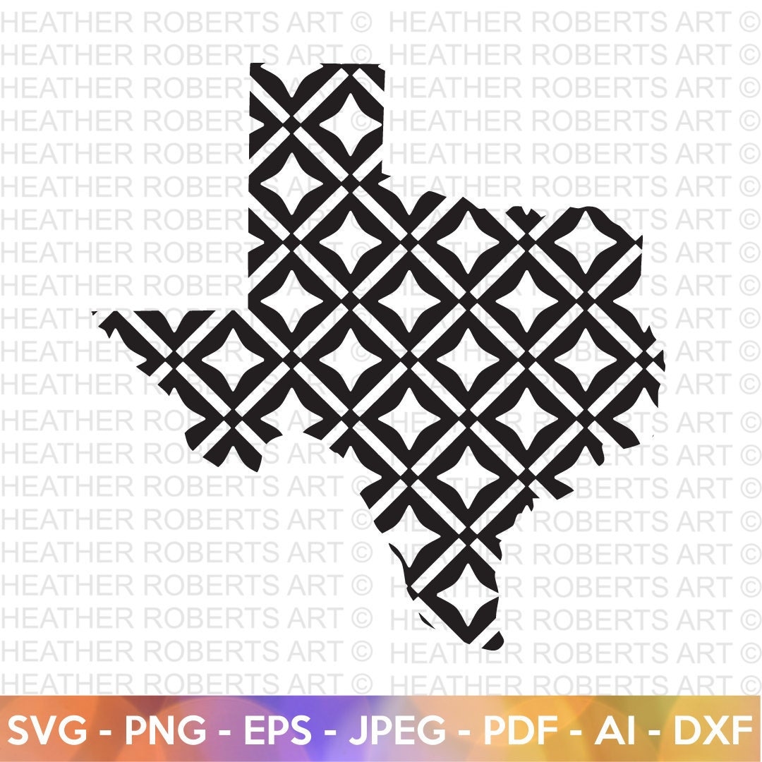 Texas Pattern Design SVG, Texas Svg, Texas Clipart, Texas Silhouette ...