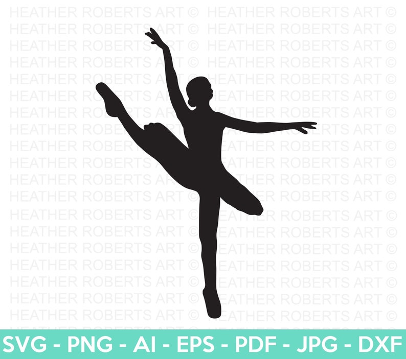 Ballerina SVG Ballet Dancer SVG Ballet Dancer Silhouette - Etsy