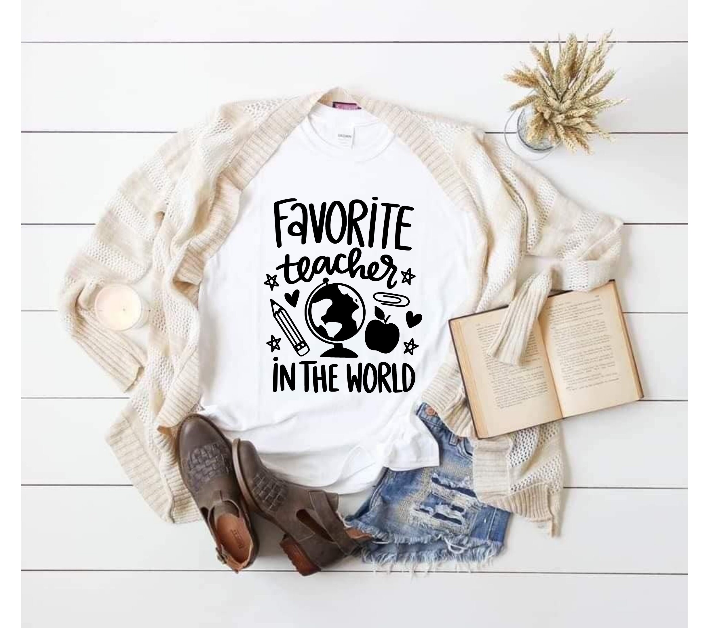 Favorite Teacher in the World SVG Teacher Life Svg Teacher - Etsy