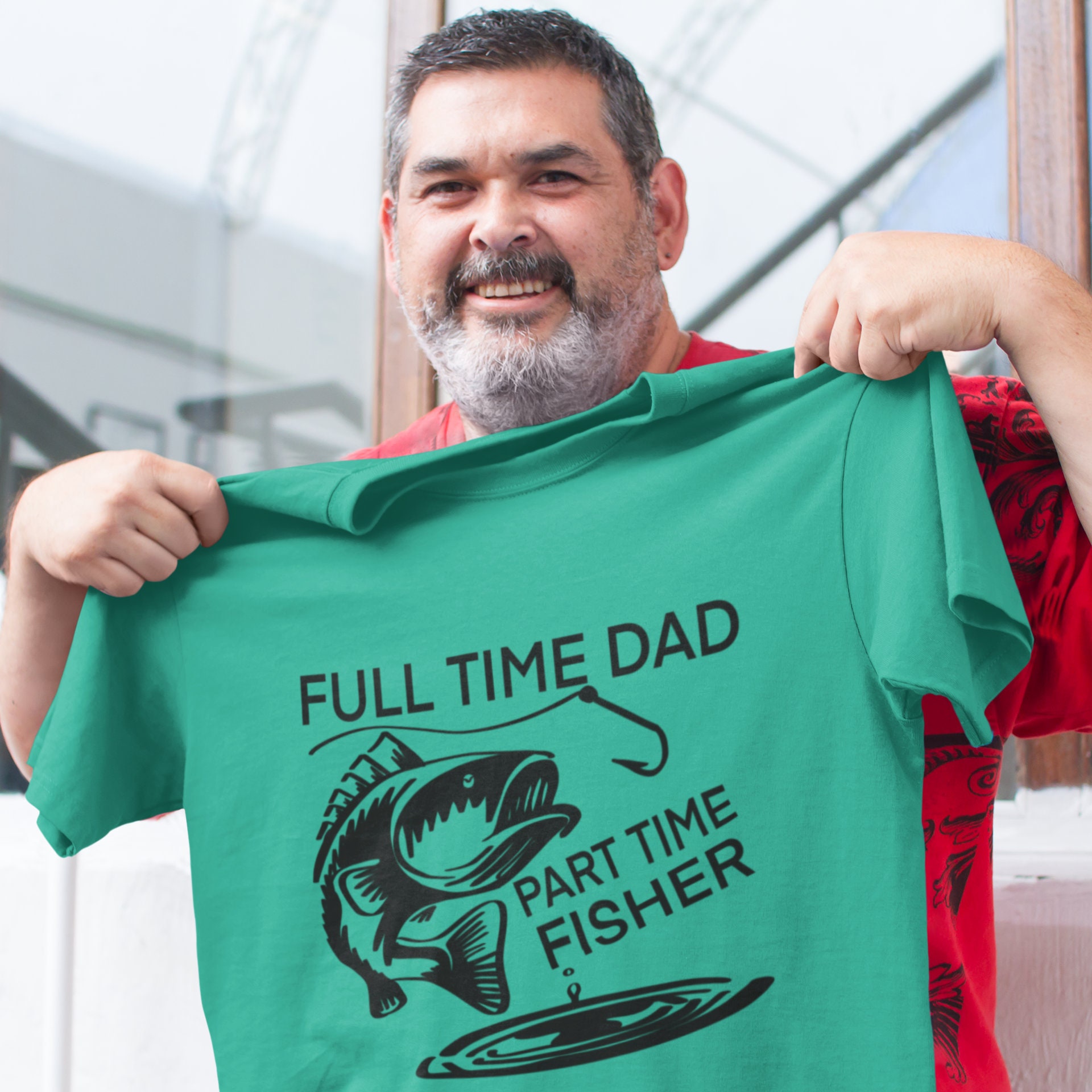 Full Time Dad Part Time Fisher SVG Father's Day SVG Dad - Etsy