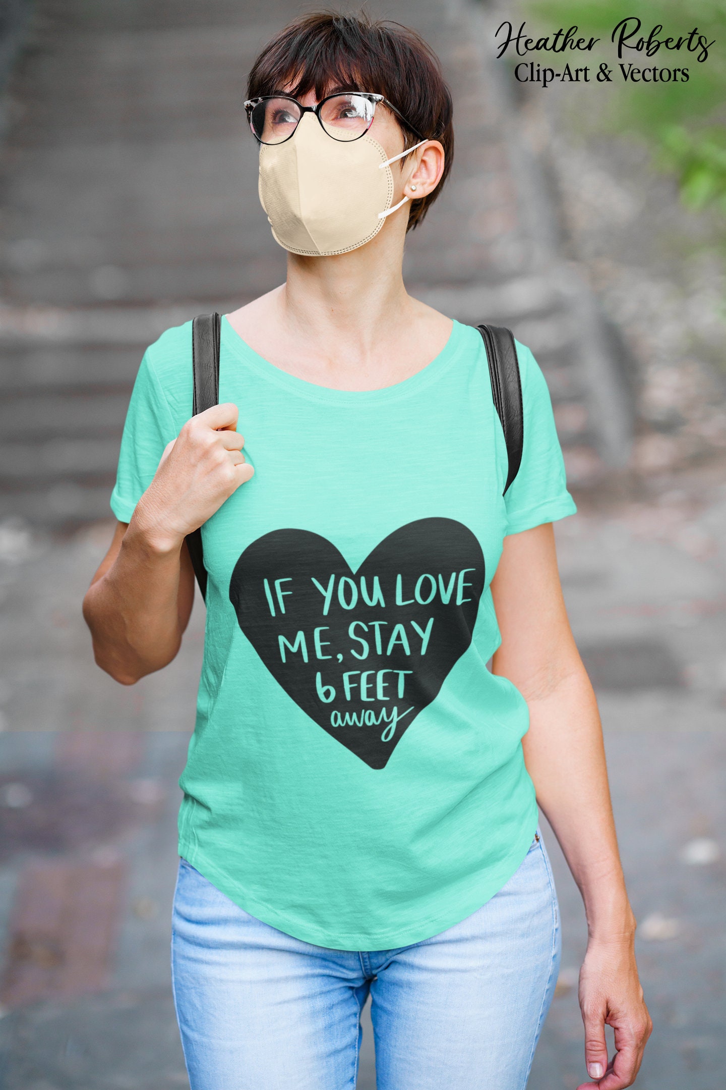 If You Love Me Stay Six Feet Away SVG Quarantined | Etsy