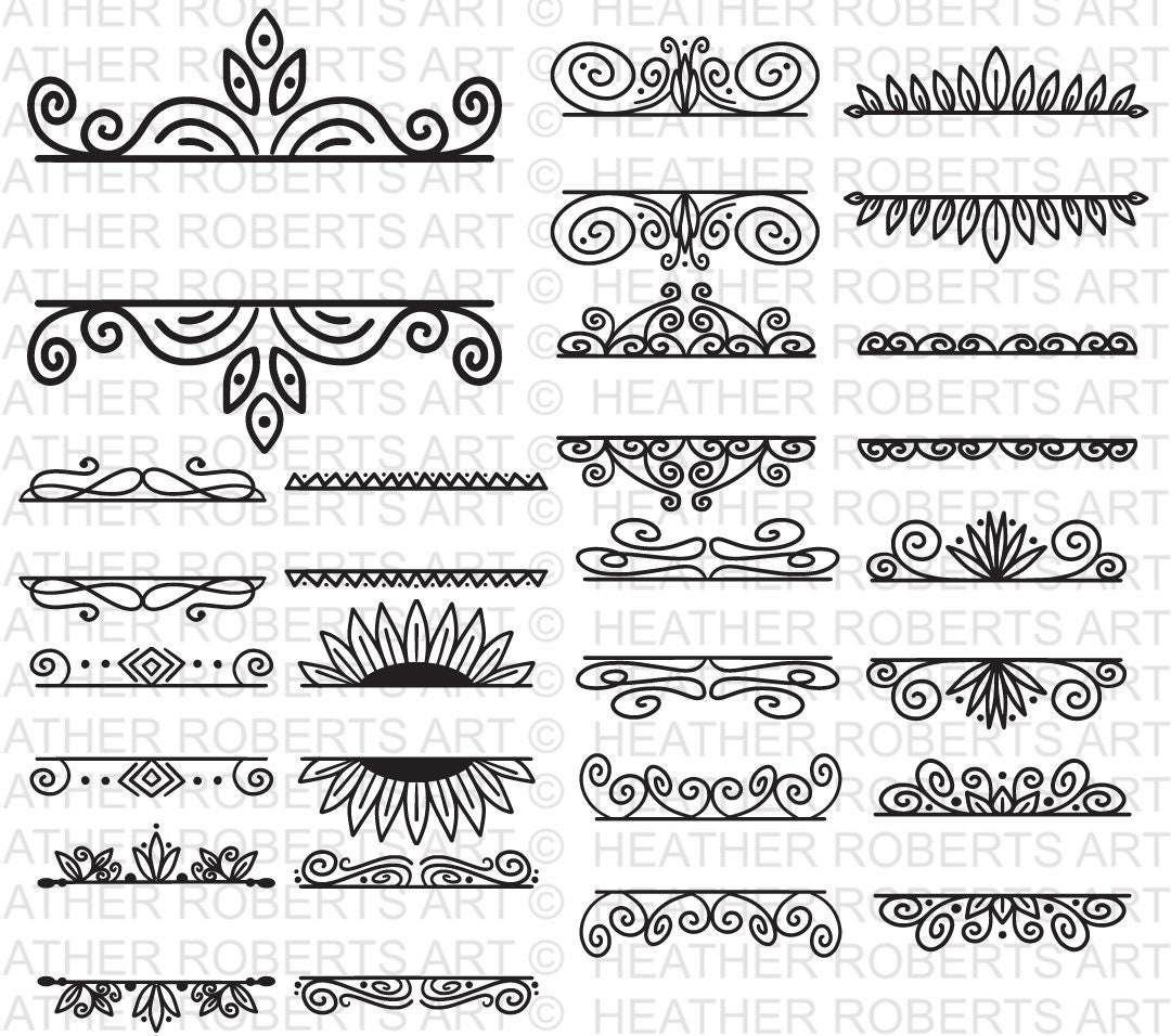 Frames and Borders SVG Bundle Square Frames SVG Fancy - Etsy