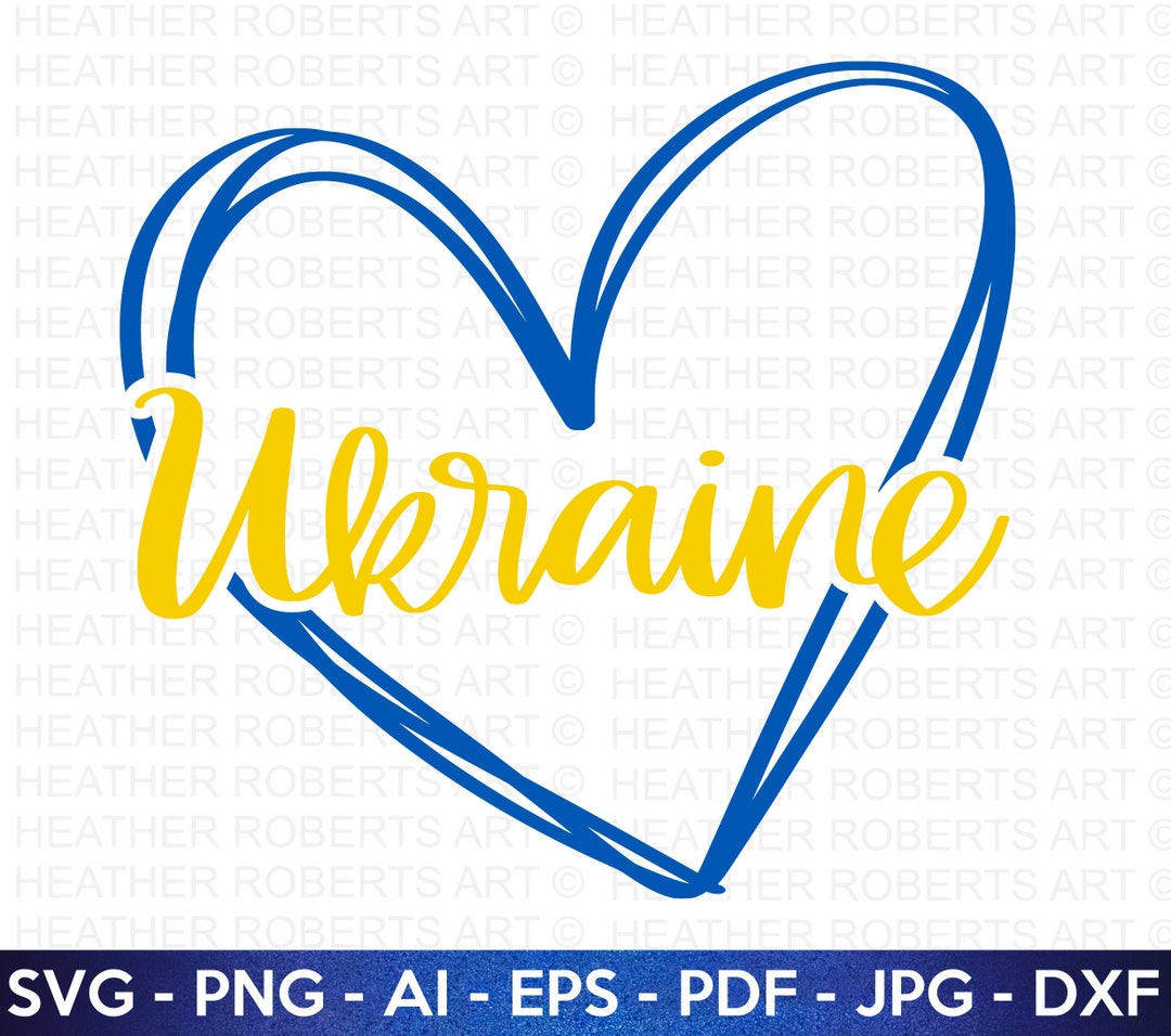 Ukraine Heart SVG, Ukraine SVG, Ukraine Rainbow SVG, Stop War Svg, Pray ...