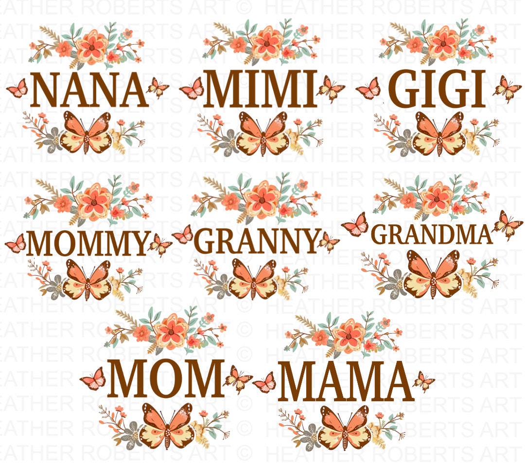 Floral Mothers Day Sublimation Bundle, Mama PNG, Mothers Day PNG ...