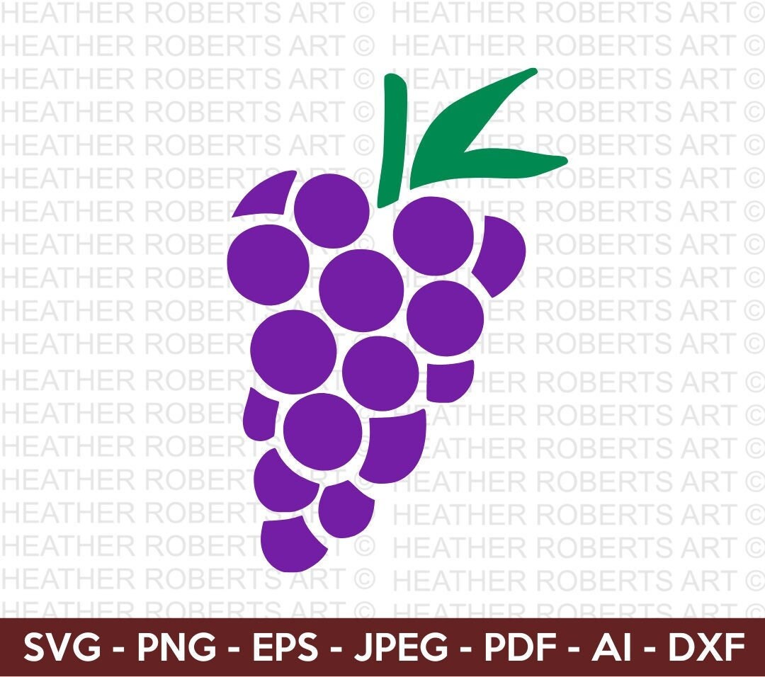 Grape SVG, Fruits SVG, Wine Svg, Berry Fruit Svg, Purple Fruit, Grapes Clipart, Cricut Cut Files ...