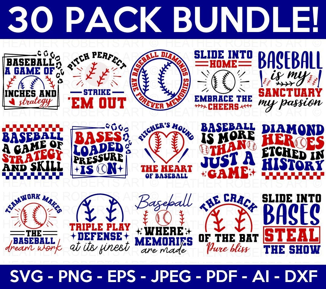 Baseball SVG Bundle, Baseball SVG, Baseball Shirt SVG, Baseball Sports ...