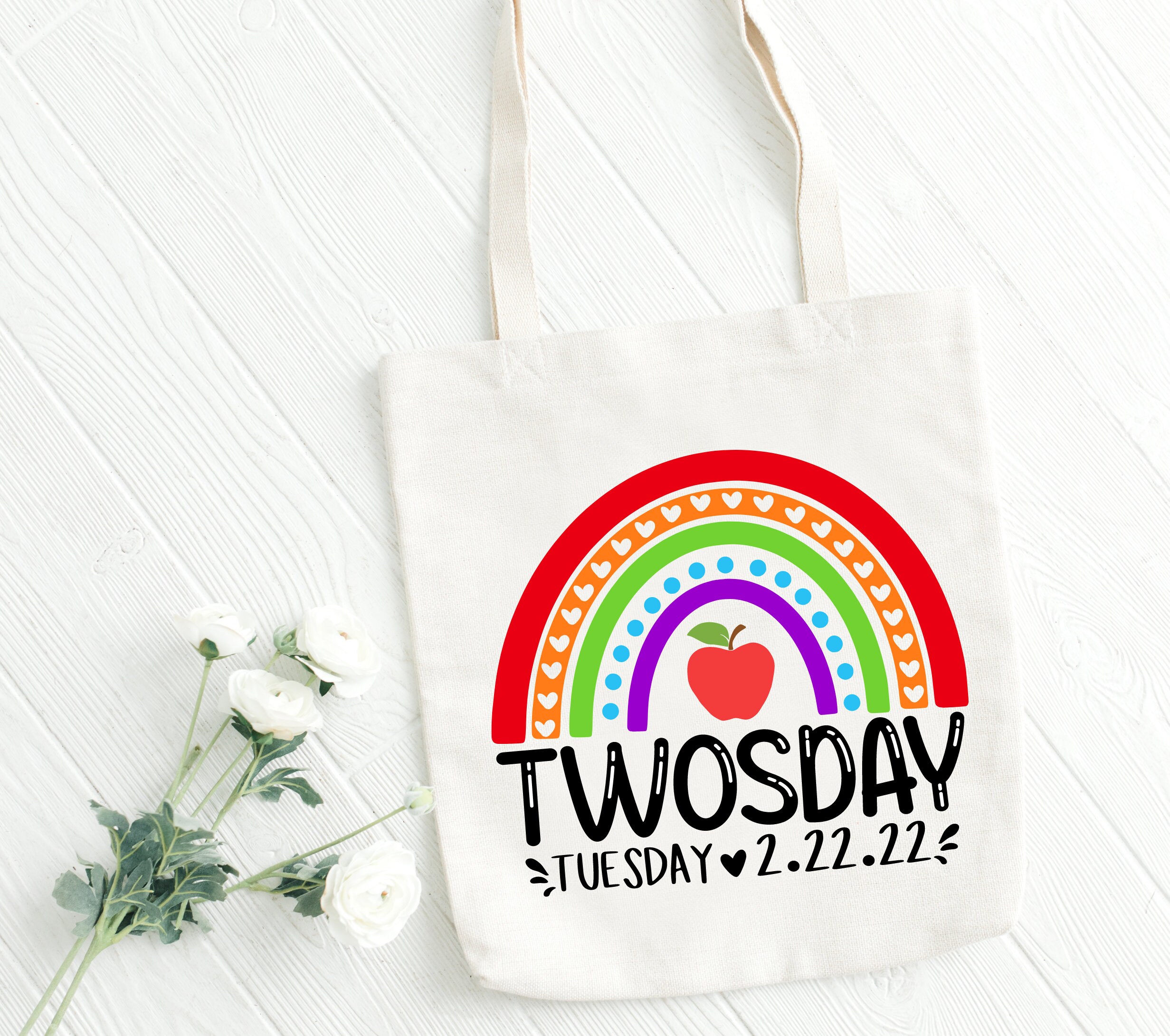 Twosday Rainbow SVG Happy Twosday SVG Twosday SVG Twosday | Etsy