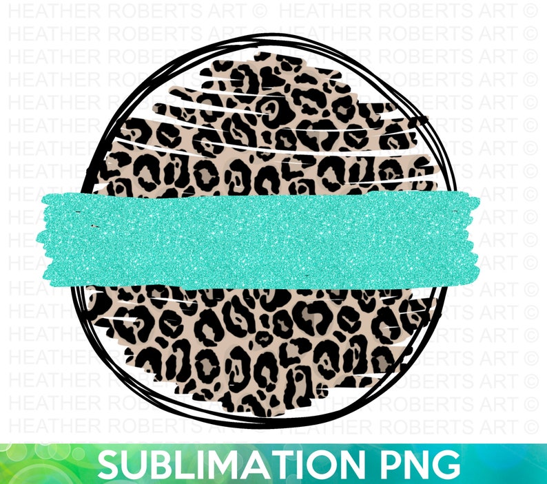 Glitter Leopard Background PNG Circle PNG Glitter Leopard - Etsy