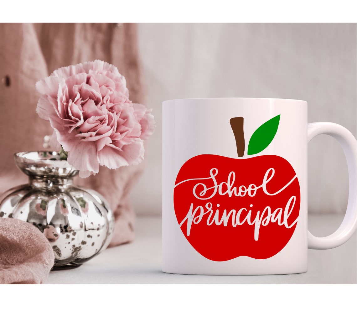 School Principal Apple SVG: Back to School Gift (digital Files) - Etsy