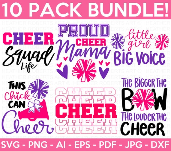 Cheer SVG Bundle Cheerleading SVG Cheer Svg Cheer Squad | Etsy