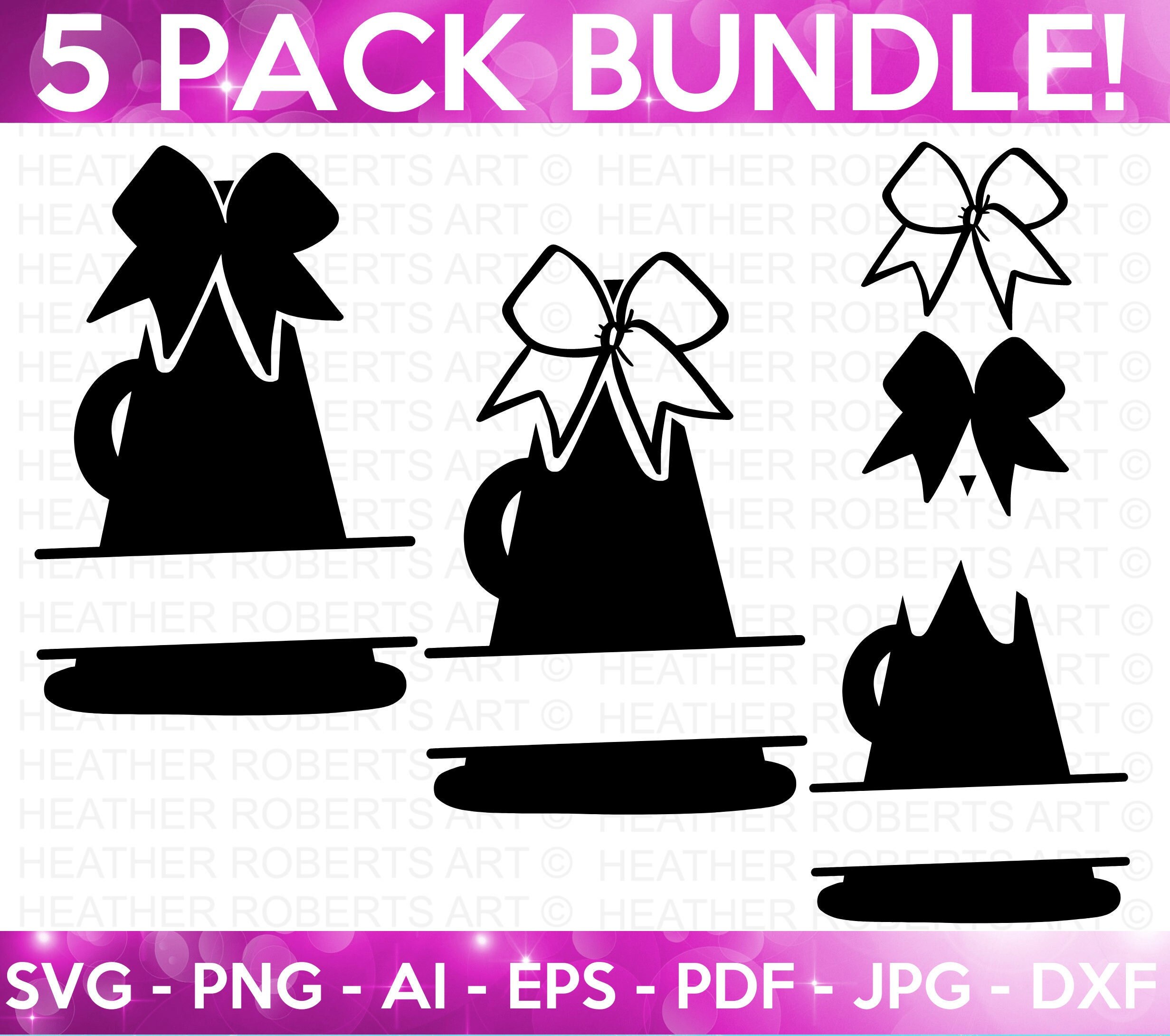 Cheer SVG Mini Bundle Split Megaphone SVG Cheerleading SVG - Etsy