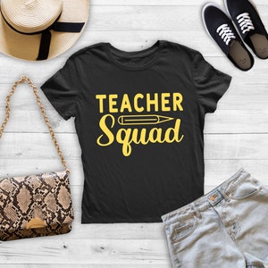 Teacher Squad SVG, Teacher Svg, Back to School Svg, School Svg, School ...