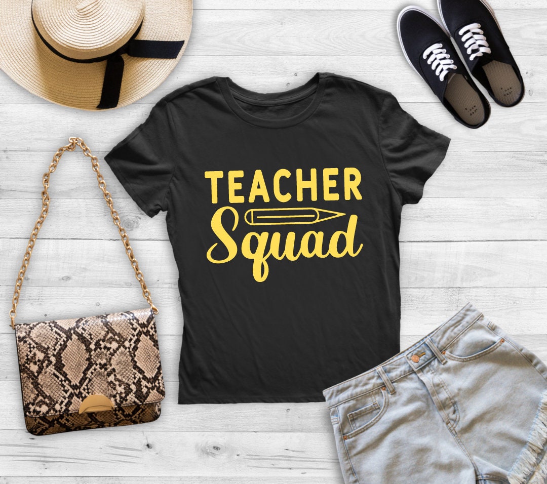 Teacher Squad SVG Teacher Svg Back to School Svg School - Etsy