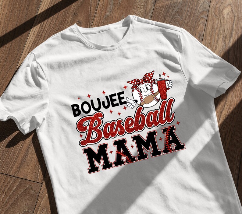 Boujee Baseball Mama PNG: Glitter Sublimation Design (digital Download ...