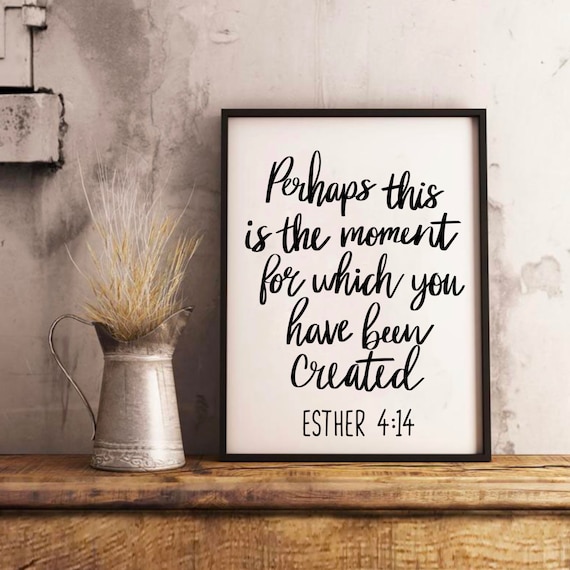 Christian Svg Scripture Svg Esther 4 14 Bible Quote Svg | Etsy
