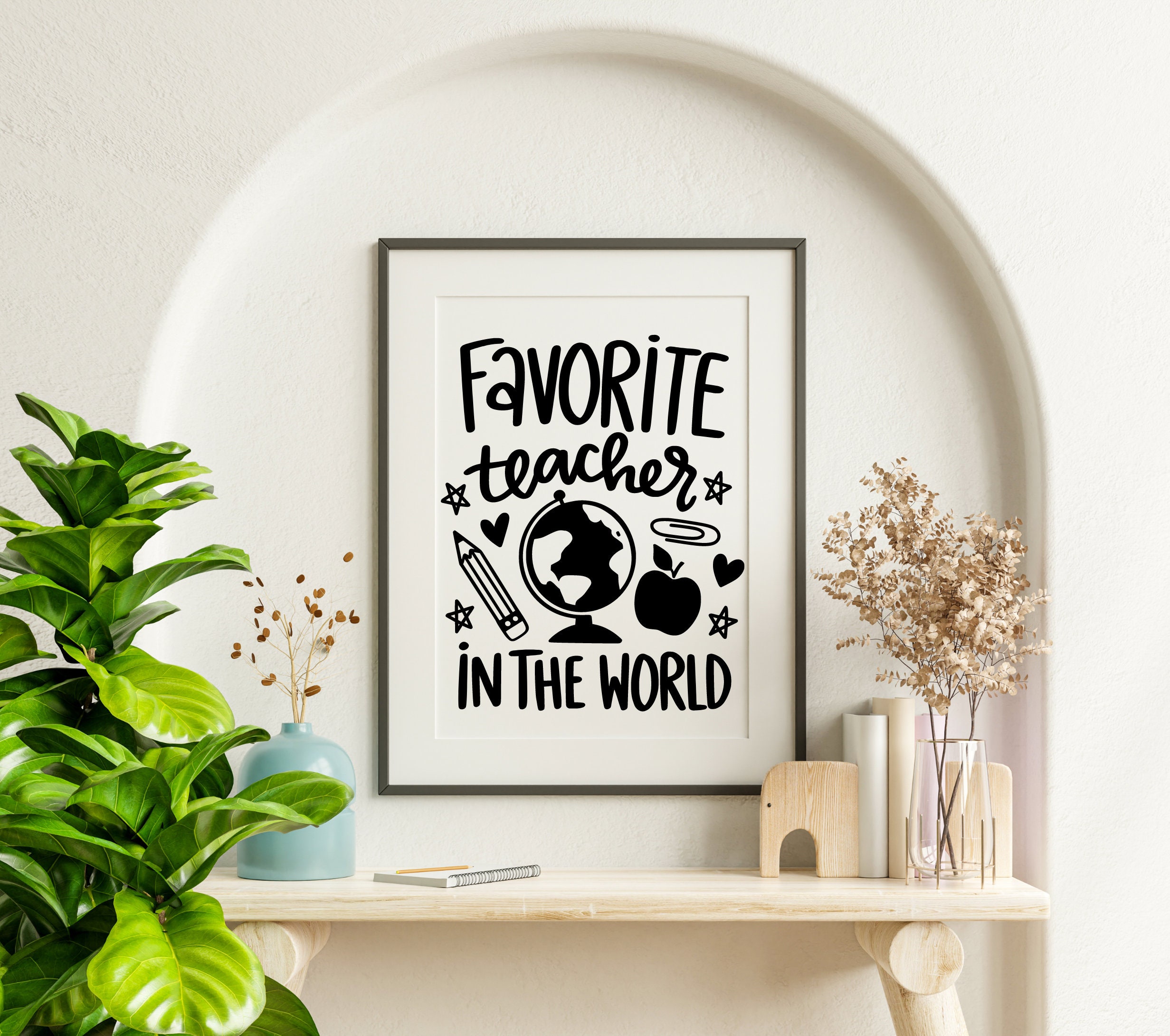 Favorite Teacher in the World SVG Teacher Life Svg Teacher - Etsy
