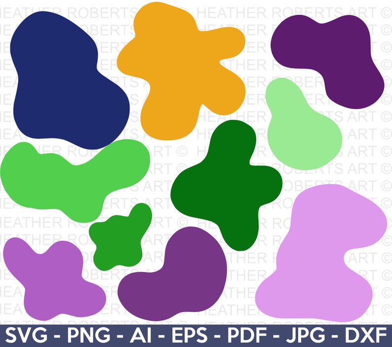 Blobs SVG Bundle, Blobs Svg, Paint Drops SVG Bundle, Paint Splats Svg ...