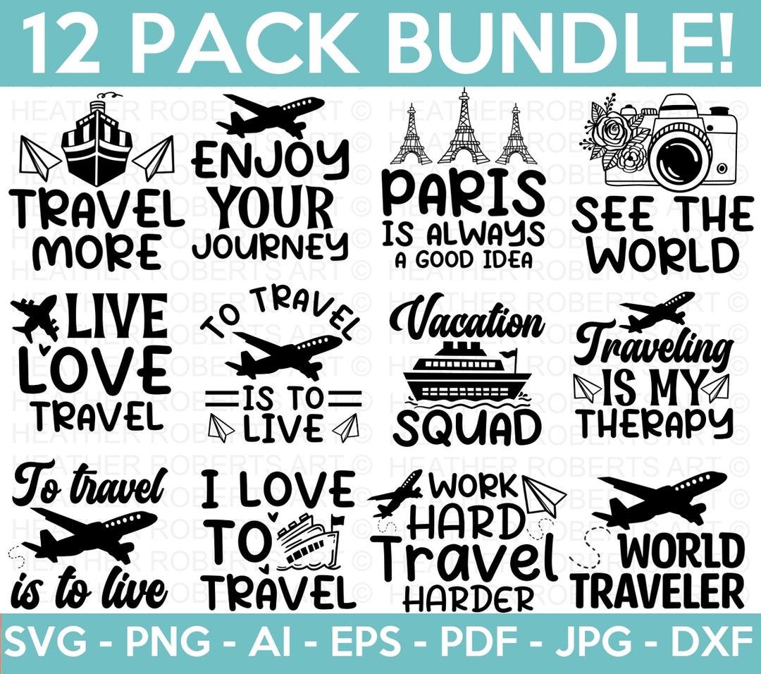 Travel SVG Bundle, Vacation SVG, Family Vacation SVG, Family Trip Svg ...