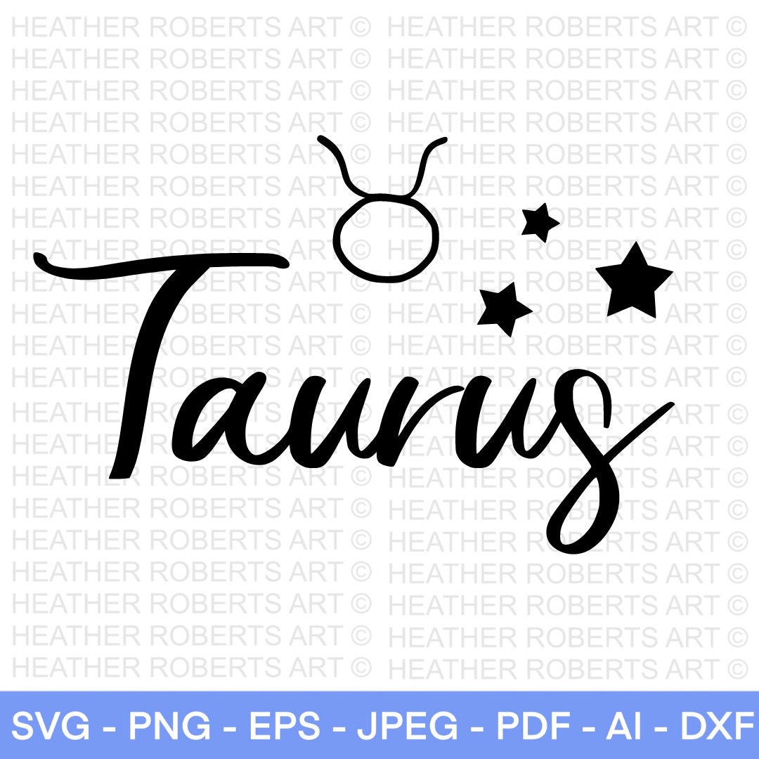 Taurus SVG, Zodiac Signs SVG, Astrology Signs Svg, Zodiac Symbols Svg ...