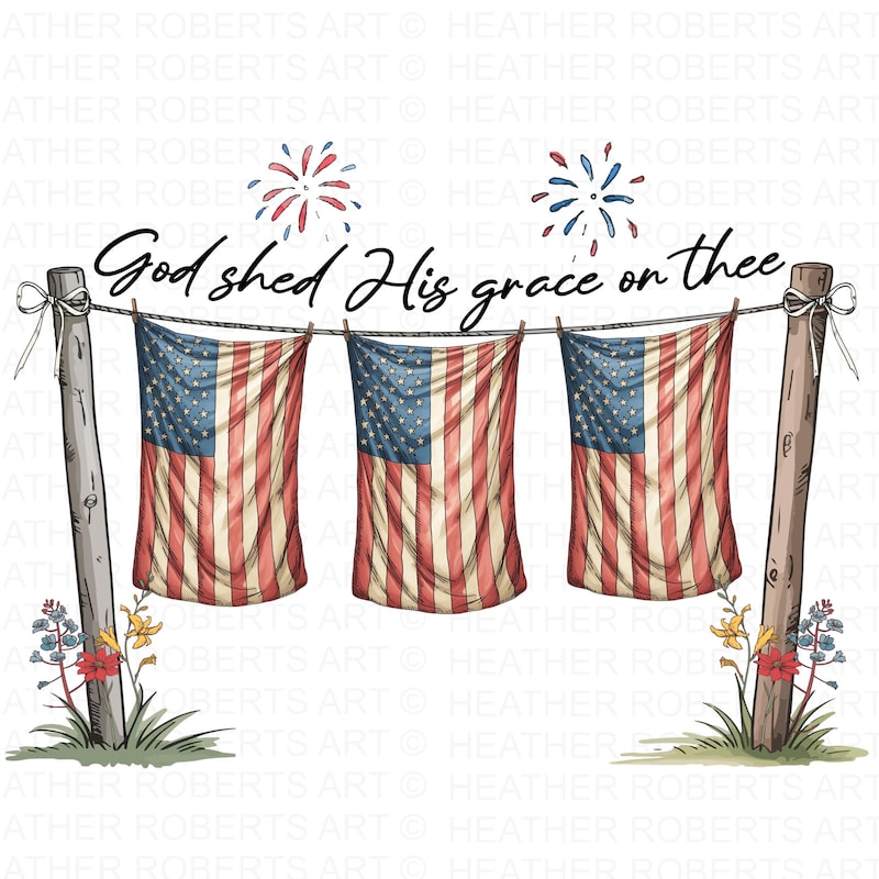 Christian 4th of July Clipart - Etsy
