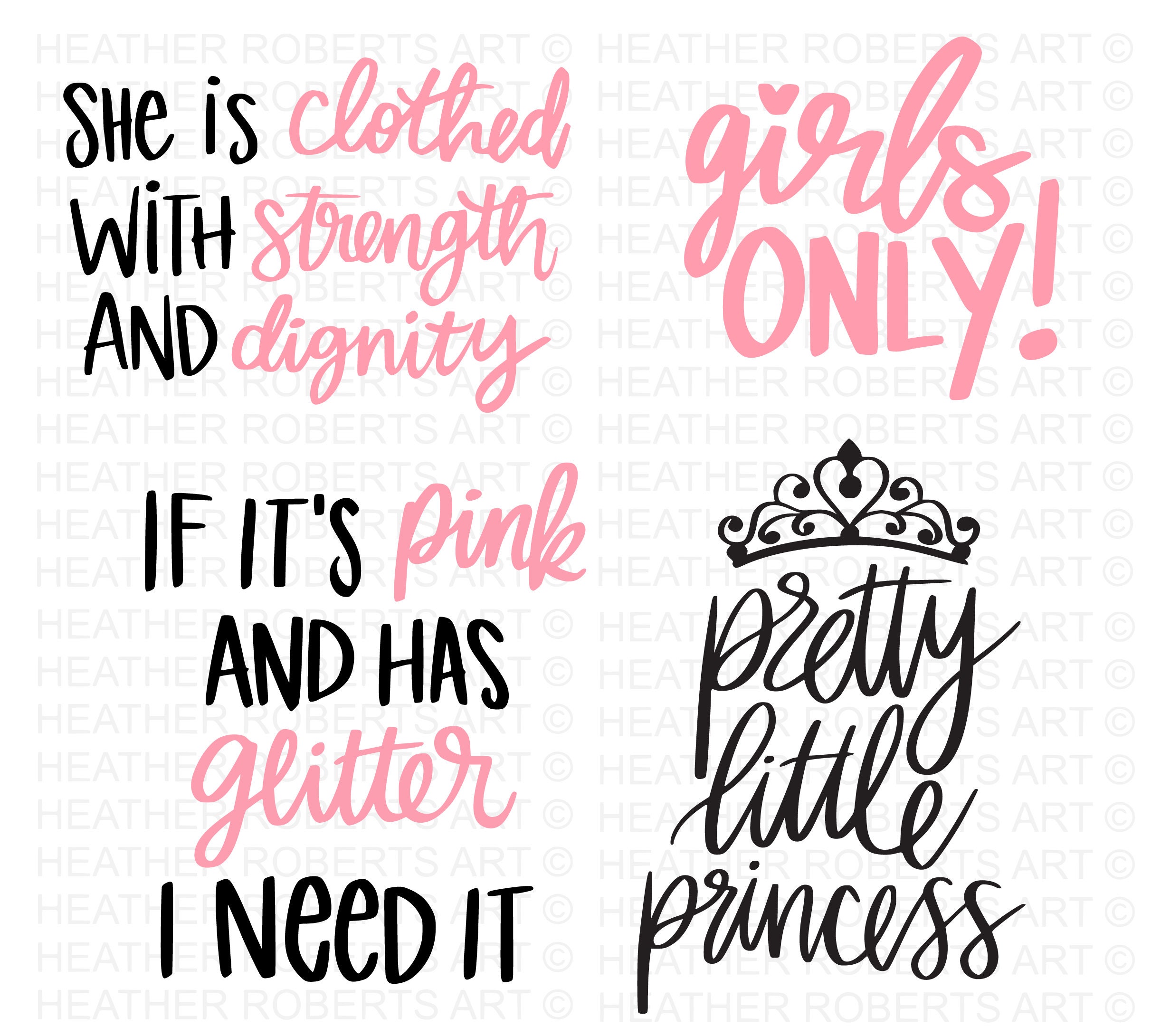 Little Girl SVG Bundle Princess Svg Princess Quotes Svg - Etsy UK