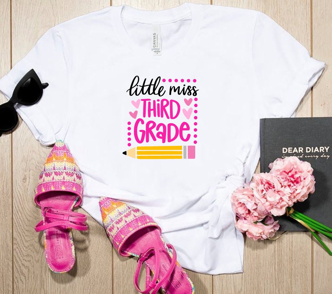 Little Miss Third Grade SVG: Back to School Shirt, Teacher Cut File ...