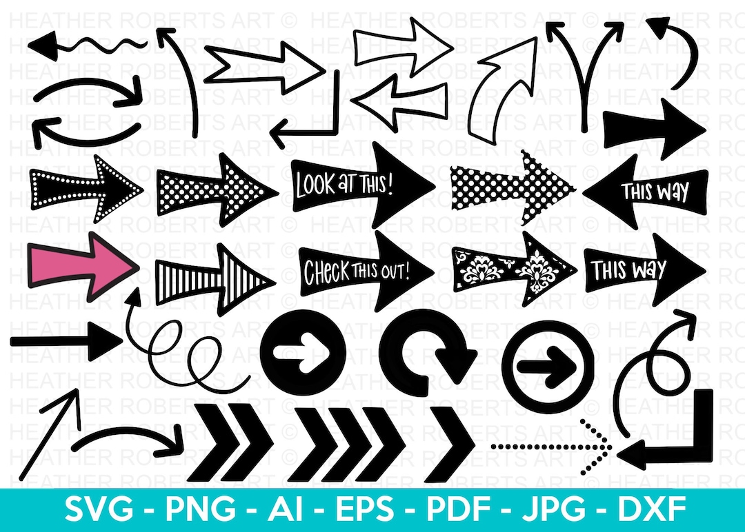 Arrows SVG Bundle, Arrows SVG, Arrow Signs Svg Bundle, Right Arrow Svg ...